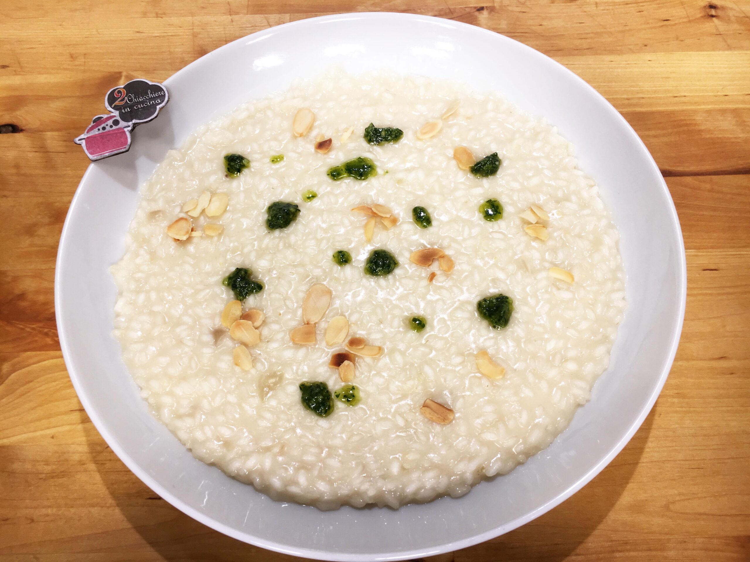 RISOTTO CREMOSO AL PARMIGIANO CON PESTO AL BASILICO